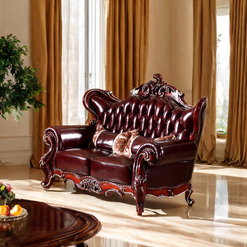 Wooden carving sofa design store